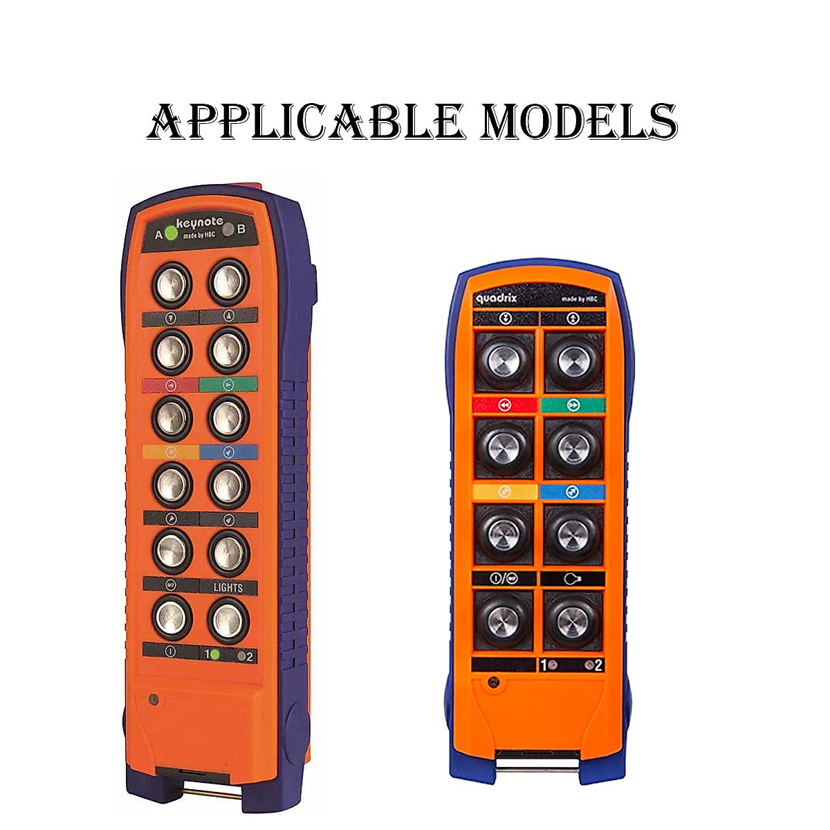 Replacement Battery for HBC Radiomatic Quadrix Keynote Patrol D Micron 4 Micron 5 Micron 6 Crane Remote Control, fits Part no BA223000 BA223030 FUB6