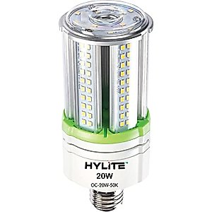HyLite LED Lighting 20W High Performance LED Omni-Cob Lamp, 360º, (~100W HID), 50K, 3000 lm, 100~277V for Commercial Industrial Lighting Warehouse High Bay Light Fixture Garage Workshop, White