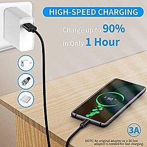 LDLrui USB C Cable-3FT, USB C to USB A 3.1 Gen 2 Cable, Type C 3A Fast Charge & 10Gbps Data Sync Cable for Android Auto, MacBook, Galaxy S10/9/8 Note10/9/8, HTC 10, Nintendo Switch, and More
