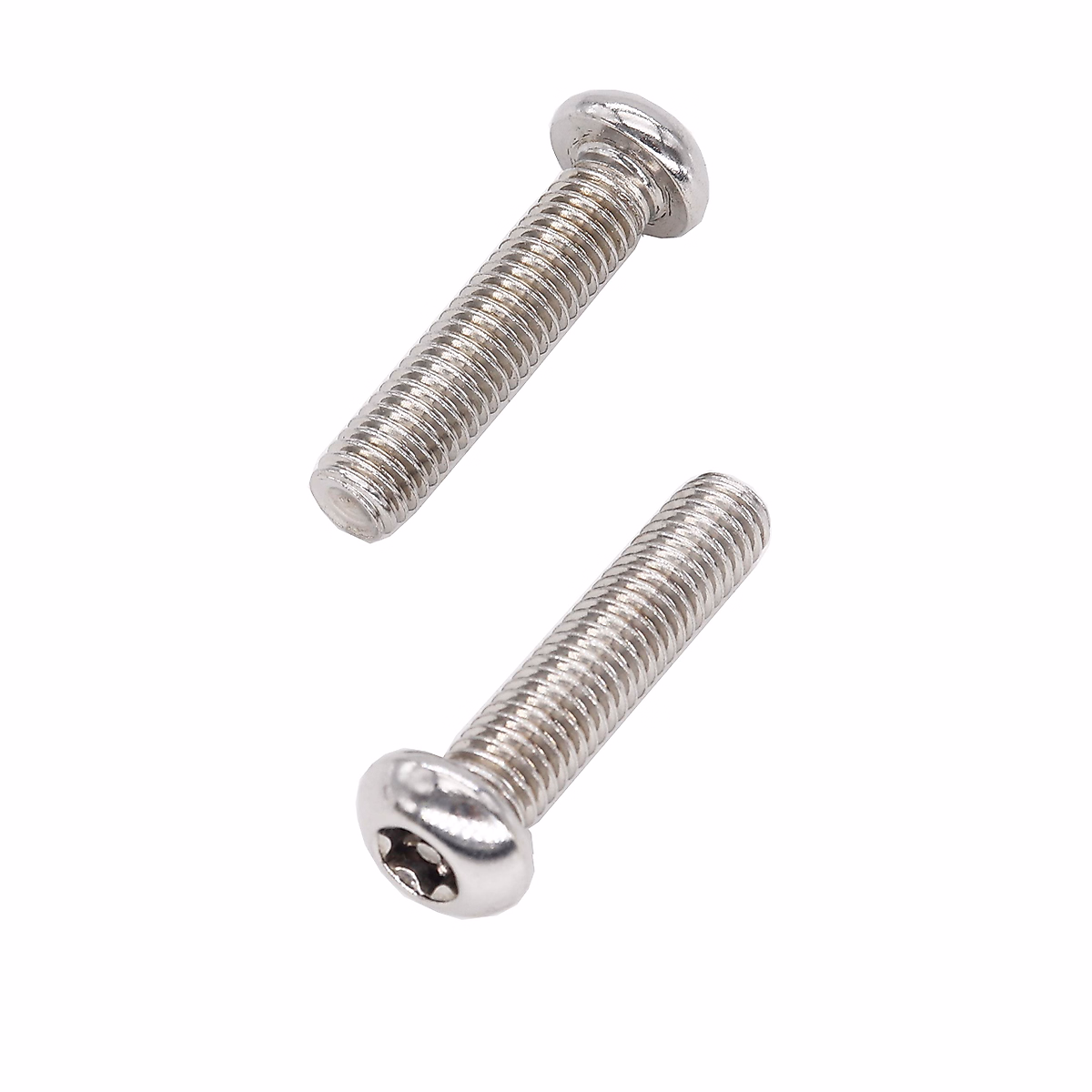 cSeao 10pcs M8 25mm Torx in Pin Button Head Security Screws, Tamper Proof Screws, Plain Finish, 18-8 / A2-70 304 Stainless