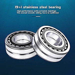 Baitcasting Reel 22lbs Baitcast Fishing Reels 7.2:1 BalanZze 18+1BB High Speed Casting Reel Left & Right Hand Saltwater Freshwater Max Drag Baitcaster Reel (Right, Colorful)