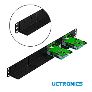 UCTRONICS Blank Covers for Ultimate Raspberry Pi 1U Rackmount, 2-Pack
