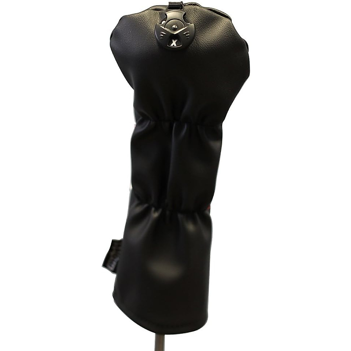 Majek Retro Golf Headcovers Black Red and White Vintage Leather Style 3 5 X Fairway Wood Head Cover Classic Look