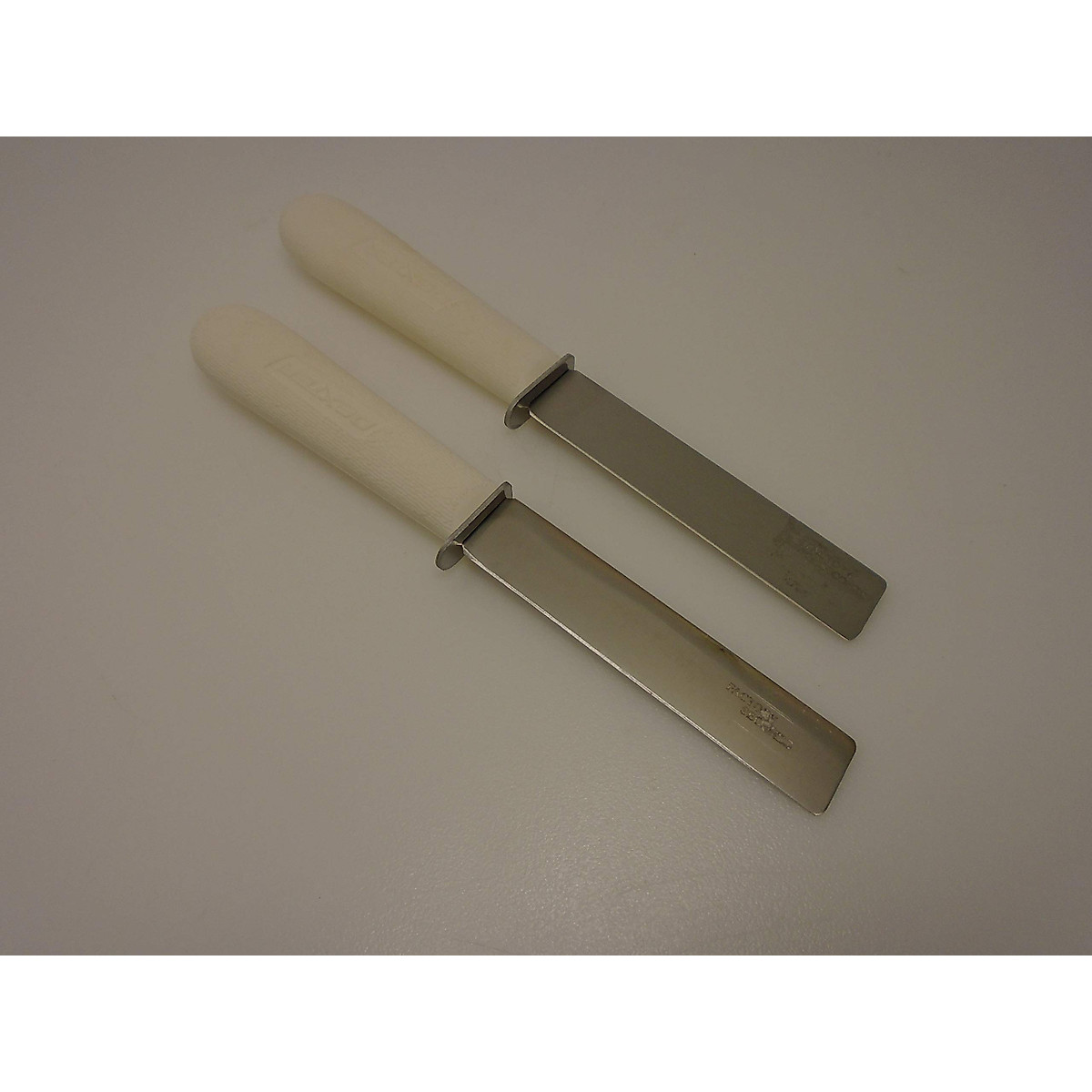 Dexter Set (2) Square Tips 5in Veg Produce Prep Knives Finger Guards Factory Second