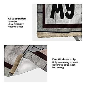 Jnufoju Husband Fathers Day Birthday Gift - Wedding Anniversary Romantic Gifts for Him - Gifts for Husband from Wife - Husband Gifts Throw Blanket 60 x 50 inch - Unique Birthday Gifts for Husband