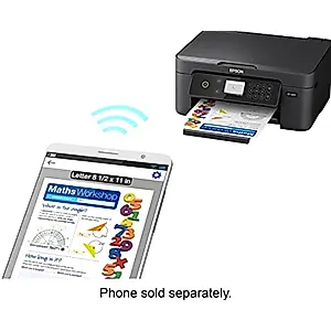 Epson Expression Home XP-4100 All-in-One Wireless Color Inkjet Printer, Black - Print Copy Scan - 10.0 ipm, 5760 x 1440 dpi, 2.4" Color LCD, Auto 2-Sided Printing, Voice-Activated, USB, Wi-Fi Direct