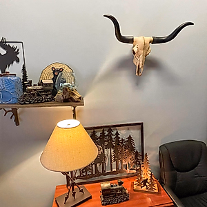 Long Horn Cow Skull Wall Hanging Longhorn Steer