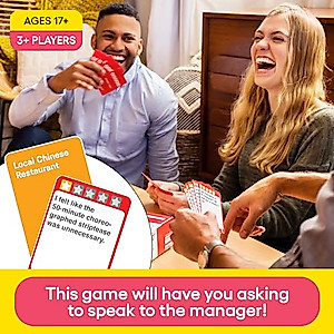 WHAT DO YOU MEME? Over-Rated - The Game of Ridiculous Reviews - Adult Party Games for Social Gatherings