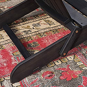 Christopher Knight Home Great Deal Furniture Muriel Outdoor Dark Grey Finish Acacia Wood Adirondack Loveseat