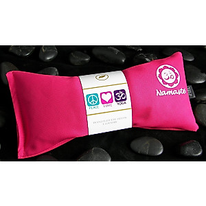 Happy Wraps Namaste Lavender Yoga Eye Pillows - Hot Cold Aromatherapy for Stress, Meditation, Spa, Relaxation Gifts - Set of 4 - Pink Cotton