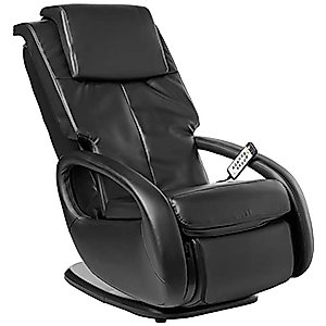 Human Touch WholeBody 5.1 Full Body Massage Chair Recliner Living Room Chair w/ Retractable Ottoman- Personal Professional-Grade Stress + Muscle Pain Relief for Foot Leg Back Neck Massager - Black