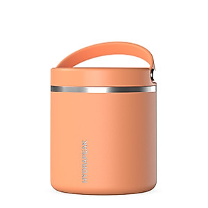 Hydrapeak 25oz Stainless Steel Vacuum Insulated Thermos Food Jar | Kids Thermos for Hot Food and Cold Food, Wide Mouth Leak-Proof Soup Thermos for Adults, 10 Hours Hot and 16 Hours Cold (Mango)