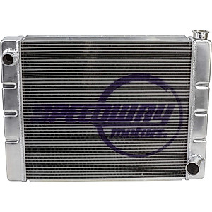 Speedway Motors Chevrolet SBC/BBC Universal Lightweight Aluminum Radiator, 31 Inch Width, Premium Performance with Maximum Cooling, Easy Installation to any Build