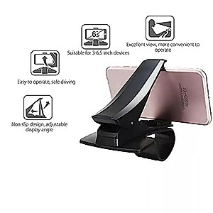 JORCEDI Universal Car Dashboard Mount Holder Stand Clamp Cradle Clip for Cell Phone GPS Non-Slip Durable Car Phone Holder Mount