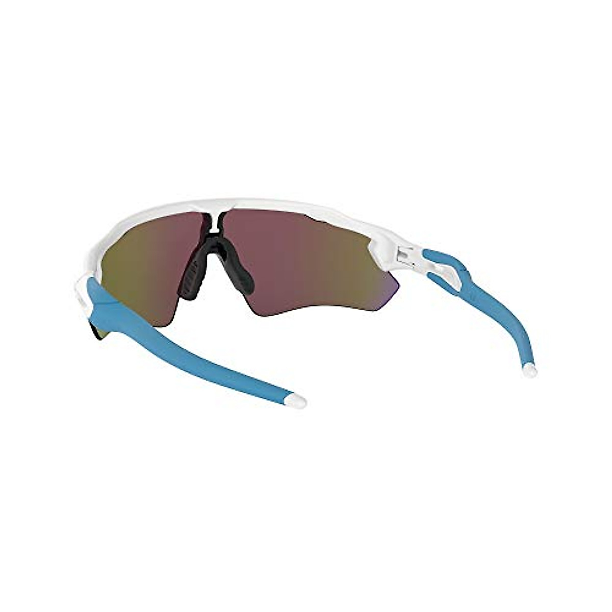 Oakley Men's OO9208 Radar EV Path Rectangular Sunglasses, Polished White Blue/Prizm Sapphire, 38 mm