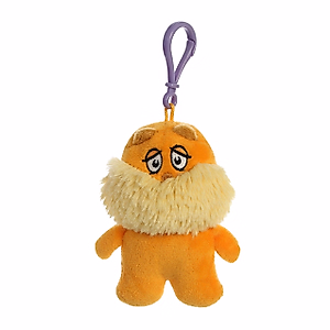 Aurora® Whimsical Dr. Seuss™ The Lorax Stuffed Animal - Magical Storytelling - Literary Inspiration - Orange 4 Inches