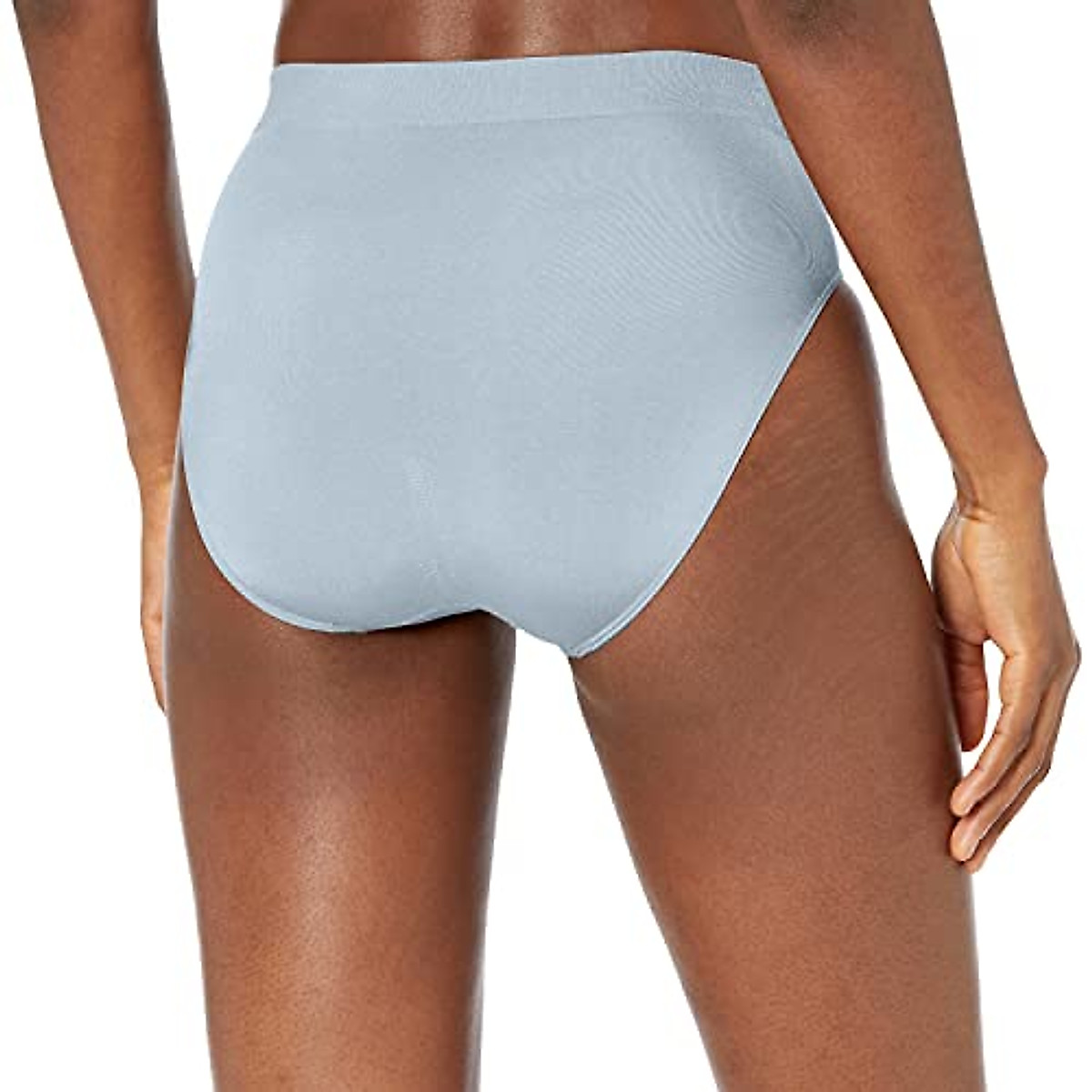 Wacoal Women's B-Smooth High-Cut Panty, Chambray Blue, Large