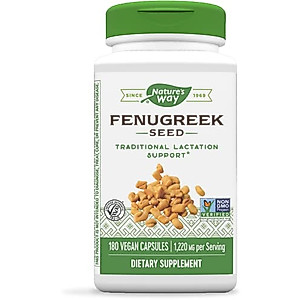 Nature's Way Fenugreek Seed, Promotes Healthy Lactation*, Vegan, 180 Capsules