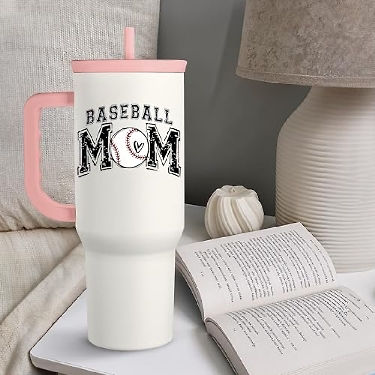 Personalized Baseball Mom Tumbler 40oz, Baseball Mom Gift Ideas, Baseballs Coffee Travel Mug, Mother's Day Gift, Gifts For Moms, Mother's Day Tumbler, New Moms Gifts, Birthday