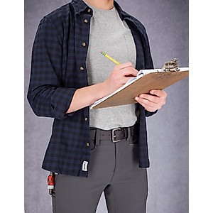 Timberland PRO Men's 38mm Boot Leather Belt, Black (Rubber Patch), 42