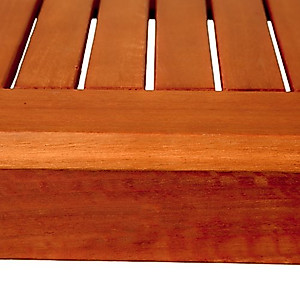 Christopher Knight Home Carolina Outdoor Acacia Sofa Set, 4-Pcs Set, Brown Patina + Cream Cushion & Scotchgard Sun and Water Shield, Repels Water, 21 Ounces