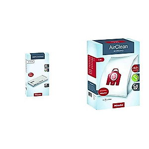 Miele HEPA AirClean Filter with TimeStrip + Miele AirClean 3D FJM Vacuum Cleaner Bags