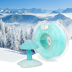 IEMAI PETG Filament 1.75mm, High-Speed 3D Printer Filament for 30-600mm/s Fast Printing, Color Change Blue & White Gradient Filament, Translucent PETG Filament 1kg(2.2lbs) Spool