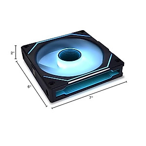 Lian Li UNI Fan SL-INF 120 RGB Infinity Mirror ARGB 120mm Black Desktop Computer Fan