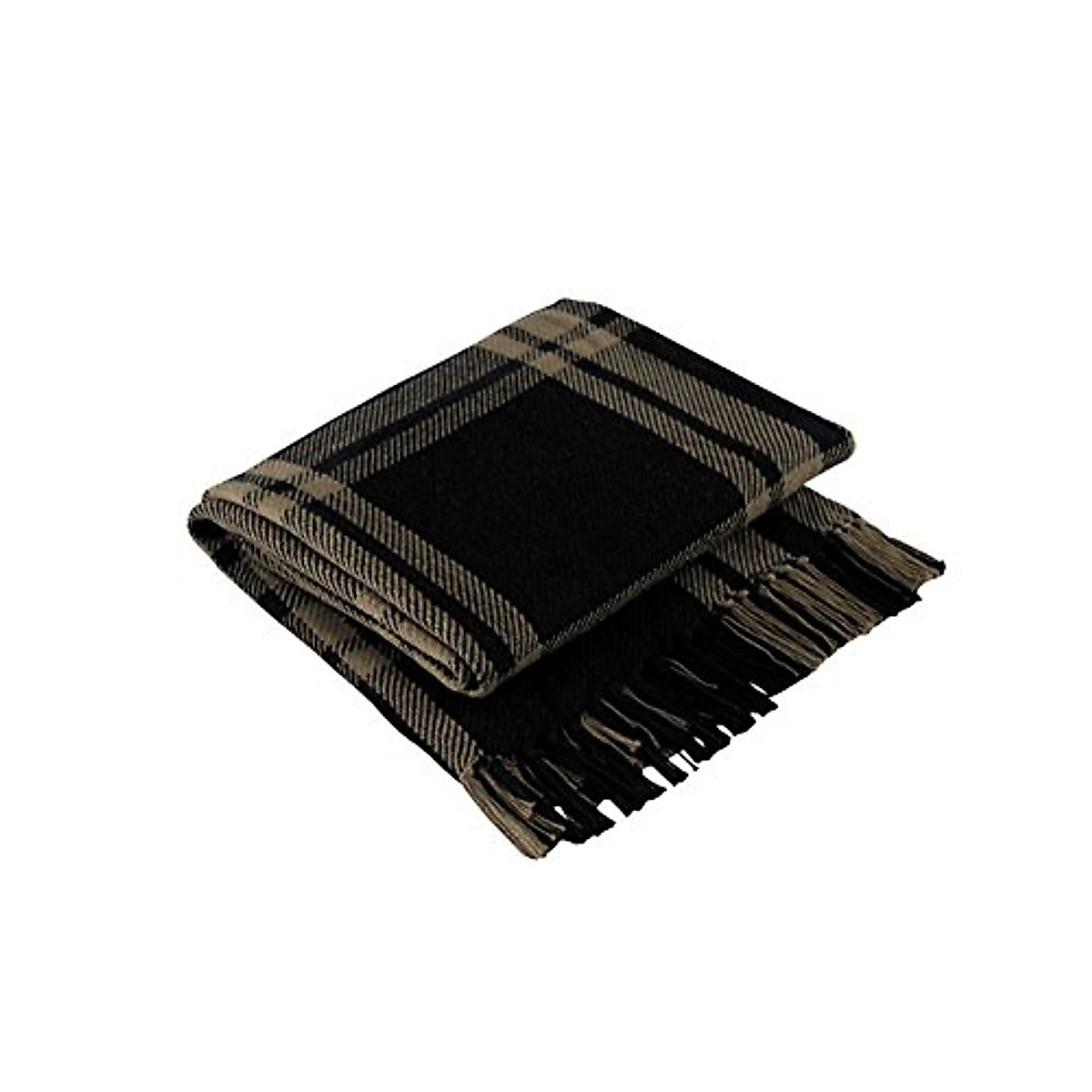 Park Designs Sturbridge Black Throw Blanket