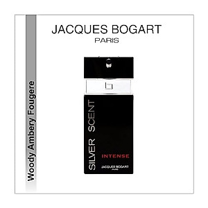 Jacques Bogart Silver Scent Intense Men Eau De Toilette Spray, 3.33 Ounce
