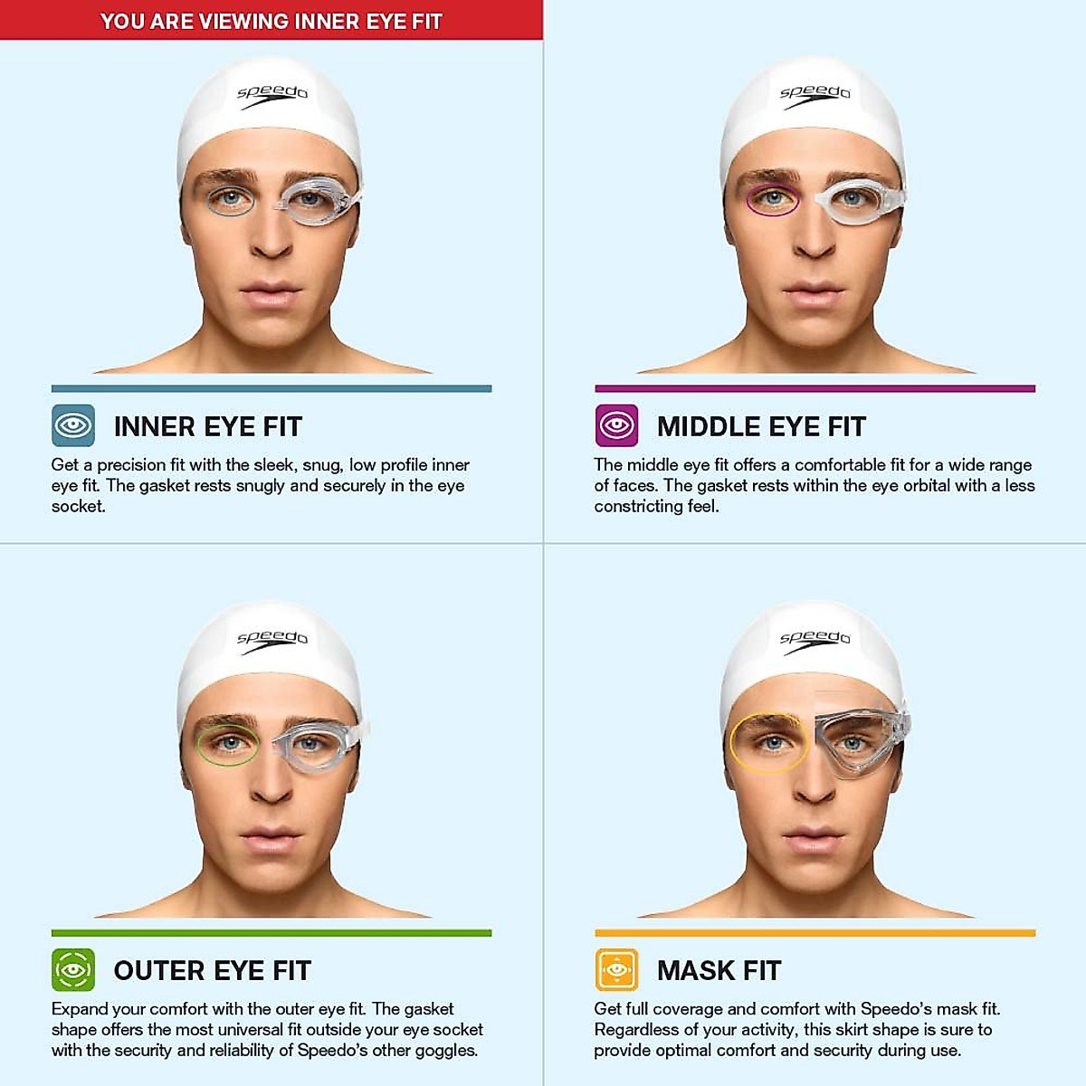 Speedo Unisex-Adult Swim Goggles Optical Vanquisher 2.0