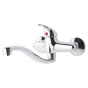 Bathroom Bath/Kitchen Mixer Water Tap Chrome-plated Wall Mounted
