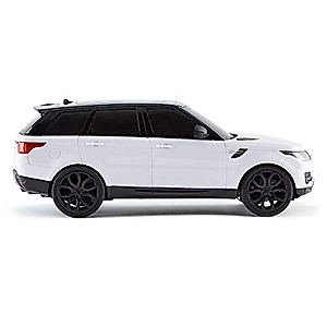 CMJ RC Cars Range Rover RC Remote Control Car Sport White 2.4Ghz 1:24 Scale. Great Kids Play Toy Auto