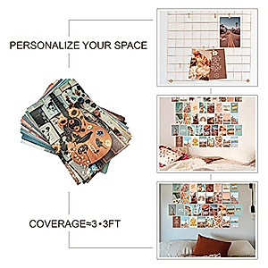 PROCIDA Teen Girl Room Decor Aesthetic, Collage Kit for Wall Aesthetic Boho Peach Beach Picture Wall Collage Kit Aesthetic, VSCO Girls Bedroom Decor, Photo Collage Kit,Dorm Wall Decor 50 Set 4x6 inch