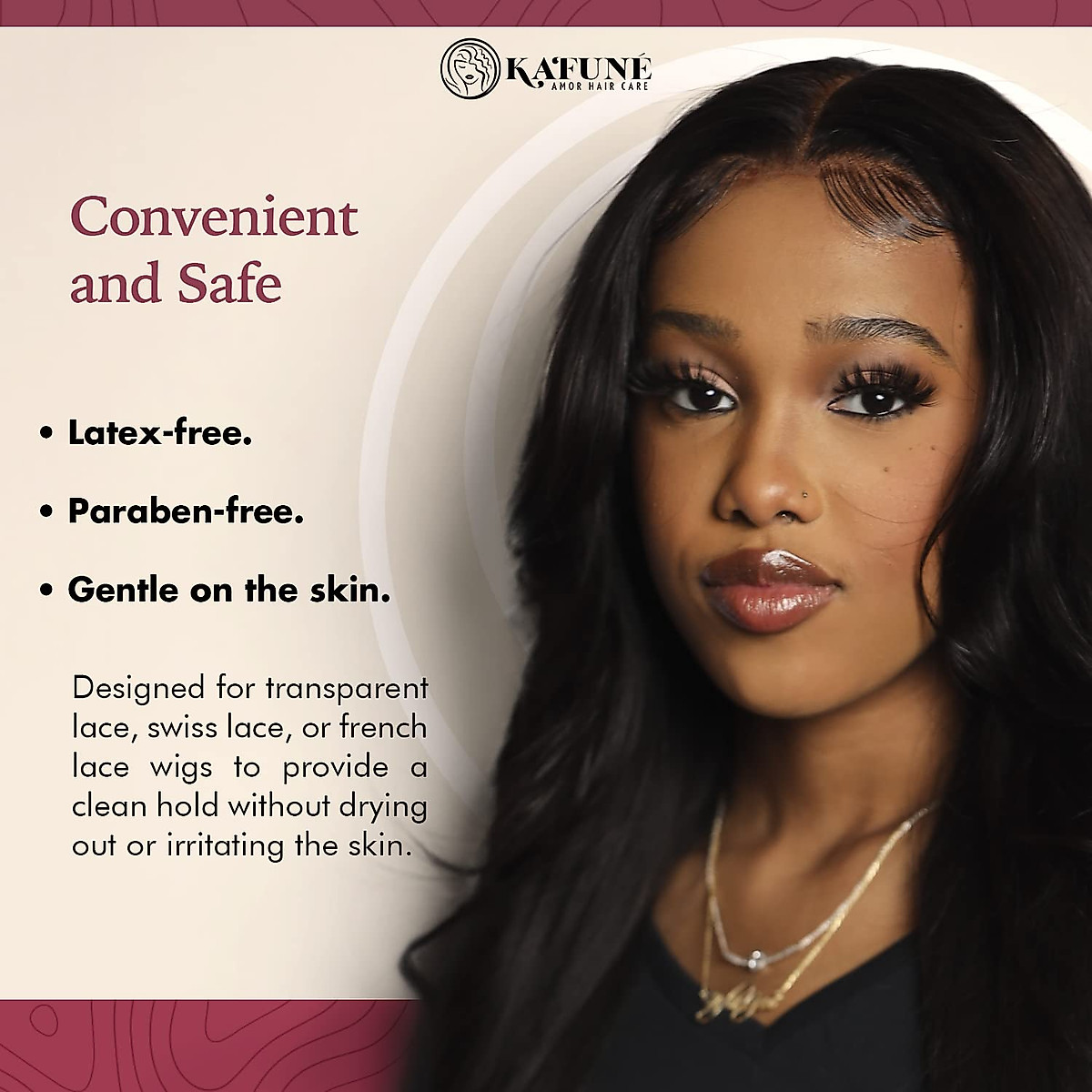 Kafune Amor Hair Melt Me Down Lace Melting Holding Spray - Glueless Wig Install, 1-5 Day Hold, Safe for HD/Swiss Lace Wig, No Flake/Residue, Quick Dry, Ideal for Daily Wearers Substitute for lace glue