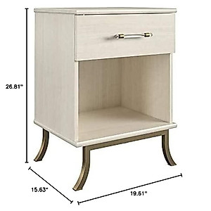 Little Seeds Monarch Hill Clementine White Nightstand, Ivory Oak