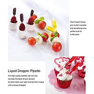 350pcs 4ml Mini Squeeze Transfer Cupcakes Pipettes-Disposable Plastic Droppers for Cupcake,Dessert,Strawberries and Chocolate