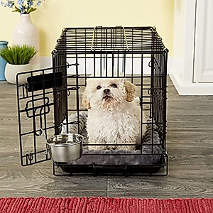 SPOT By Ethical Products - Stainless Steel Coop Cup Wire Hanger Kennel Pet Bowl For Dogs Cats Birds and Reptiles - 10oz