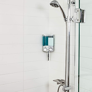 Better Living Products 76234-1 DUO 2-Chamber Dispenser, Satin Silver