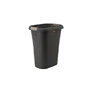 Rubbermaid 5L60 Open Top Wastebasket, 32 Quart, Brown