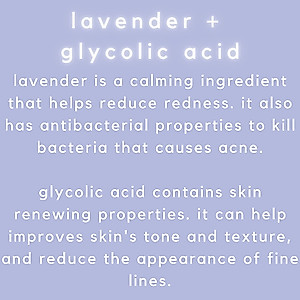 Sun + Moon Lavender Face Mask Gel Type Night Pore Calming Renewing Restoring Skincare Glycolic Acid - 5.1 oz