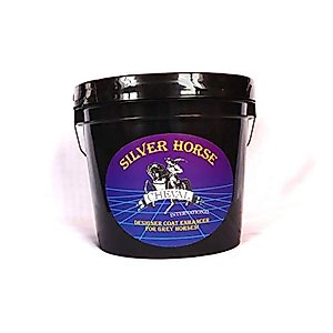 SILVER HORSE SUPPLEMENT Horse Coat Enhancing Supplement For Gray Horses 4 LBS