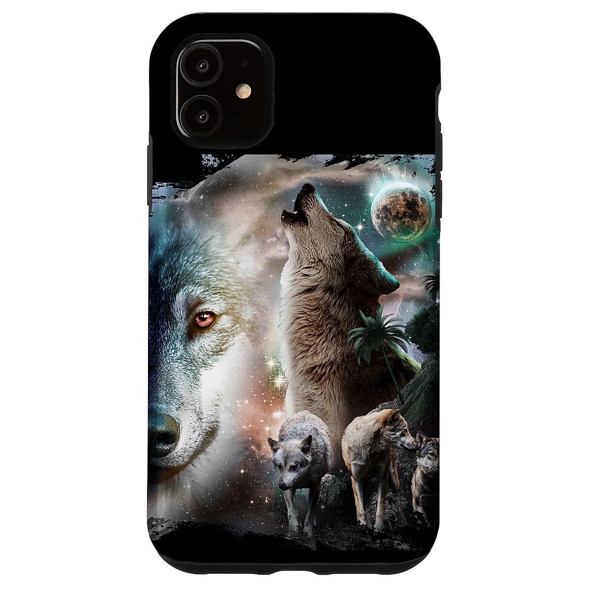iPhone 11 Space Wolves Wolf Howling At Moon Case