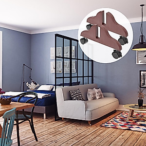 LIFKOME 2pcs Screen Base Partition Movable Wheel Divider Accessory Partition Holders Floor Feet Room Partition Support Brackets Room Divider Feet Office Plastic Cut Off Household Products