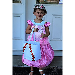 Baseball Easter Halloween Candy Basket Bucket snack bags children kids practice Tote