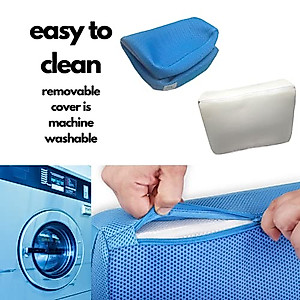 Hot Tub Booster Seat and Jacuzzi Spa Accessory, Indoor and Outdoor Use, Non-Slip Micro Dot Bottom, Fast Drying Pillow, Washable Cover.