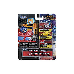 Transformers G1 1.65" Nano 3-Pack Die-cast Cars, Toys for Kids and Adults