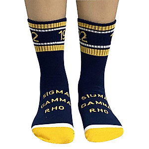 JXGZSO Sigma Gamma Rho Sorority Gift 1922 Sigma Gamma Rho Blue Socks SGRHO Sorority Sister Gift (SGR socks)