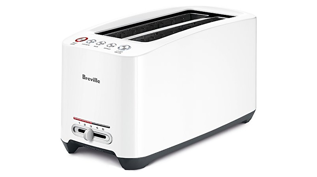 Breville Lift & Look 4 Slice Long Slot Toaster White