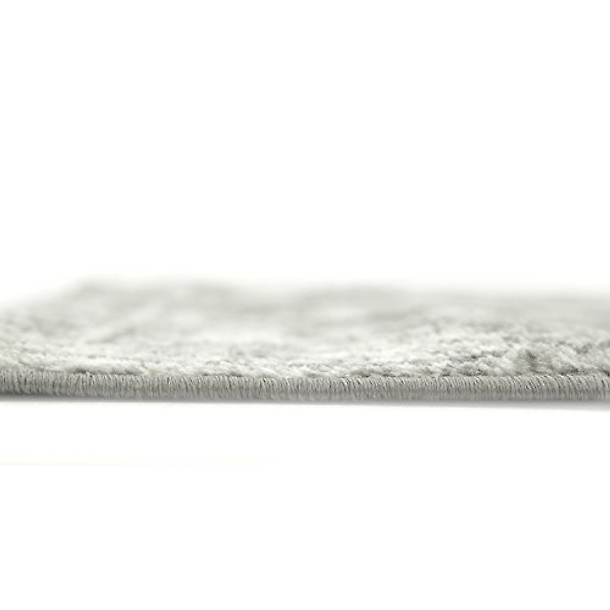 Unique Loom Sofia Collection Area Rug - Salle Garnier (2' x 6' 9" Runner, Gray/ Ivory)